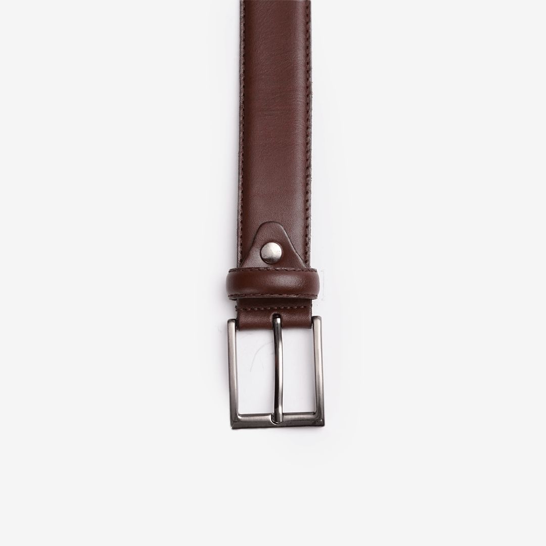 Ceinture JAY en Cuir Marron | CLCLASS – Élégance Croco et Style Classique